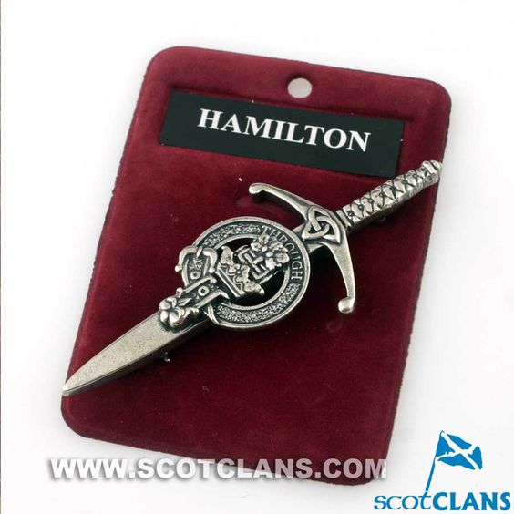 Hamilton Clan Crest Kilt Pin