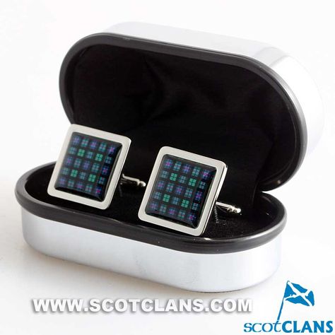 Modern Tartan Cufflinks - Choose Your Shape