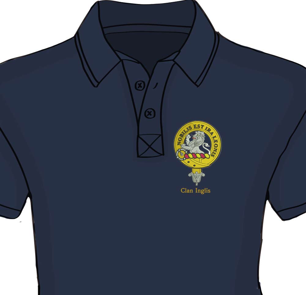 Inglis Clan Crest Polo