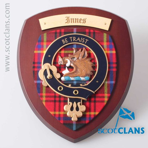 Innes Clan Crest Plaque for Scottish Heritage