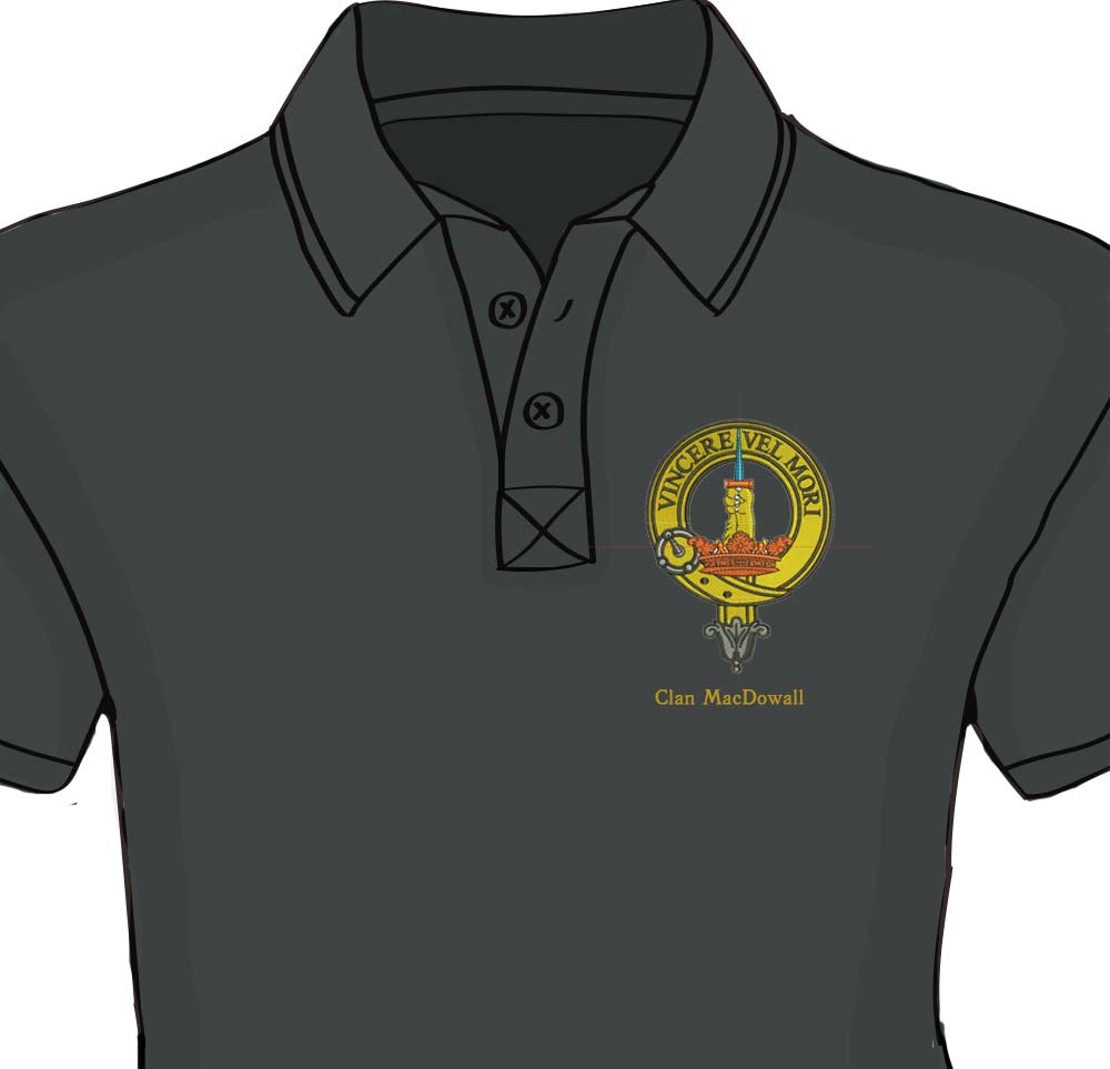MacDowall Clan Crest Polo