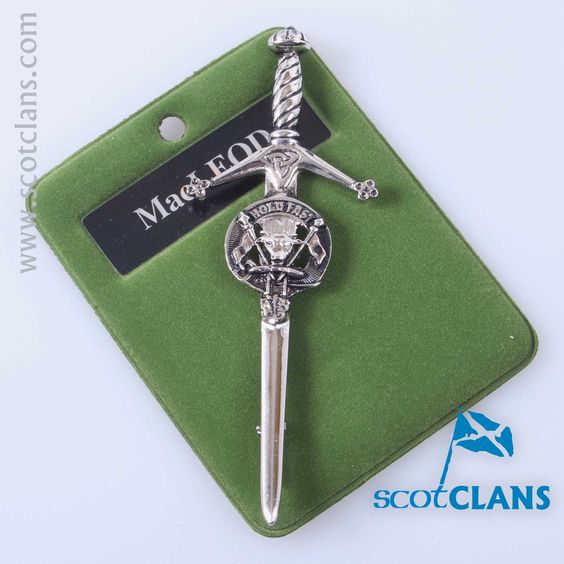 MacLeod Clan Crest Pewter Kilt Pin