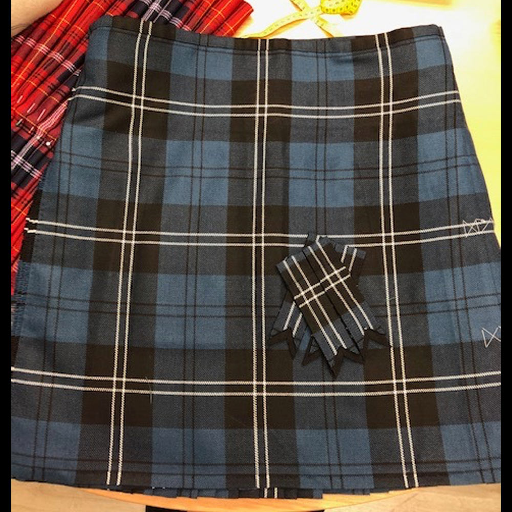 Ramsay Blue Ancient Heavyweight Hand Stitched Kilt