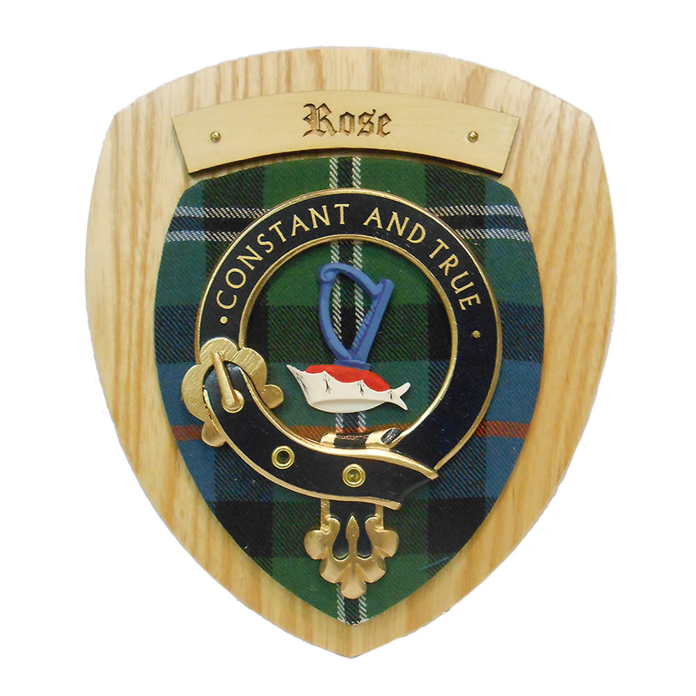 Authentic Rose Clan Crest Plaque