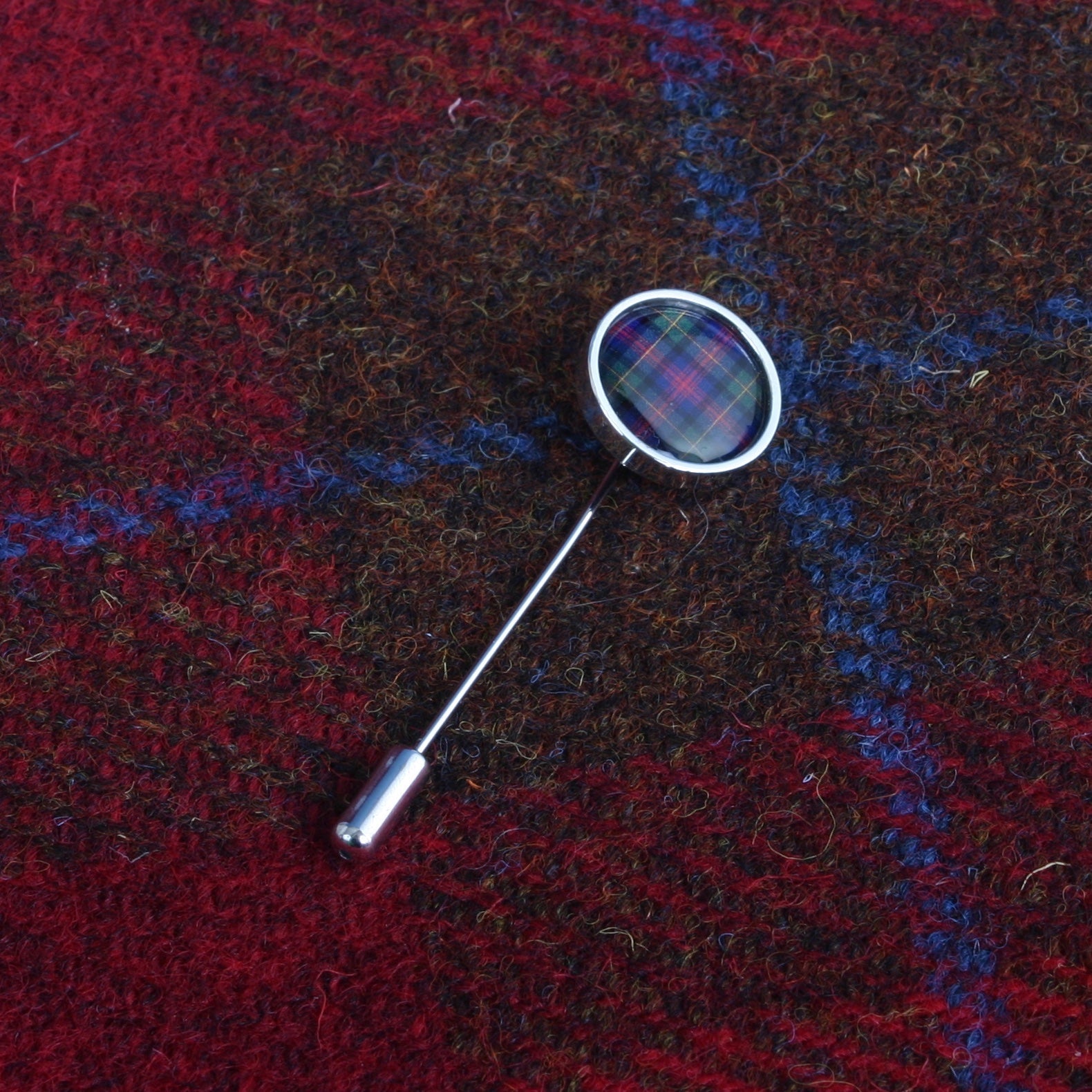 Stylish Tartan Tie Pin
